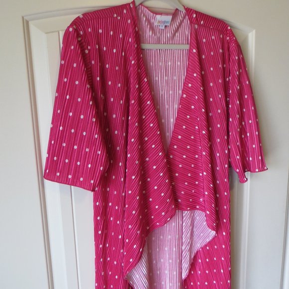 LuLaRoe | Swim | Nwt Lularoe Shirley Bold Pink White Polka Dots S ...